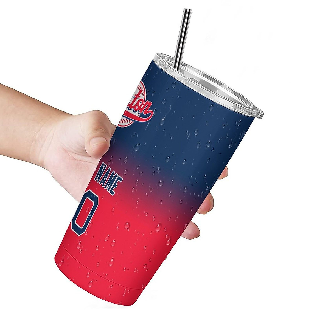 Custom Car Tumbler,Tumblers Stainless Steel 20.8oz,Personalized Baseball Cup,Sports Travel Coffee Mug,Customized Presents Gifts for Mother's Day Friends Fan Players Coach Lovers,Custom Number and Name