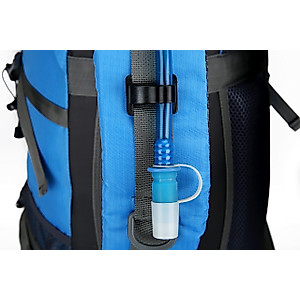 DADAYIYO 70L Large Capacity Waterproof Ultralight Hiking Backpack ,Outdoor Sport Travel Daypack for Climbing Camping (Blue), 27.6*13*9.4 inch (2201)