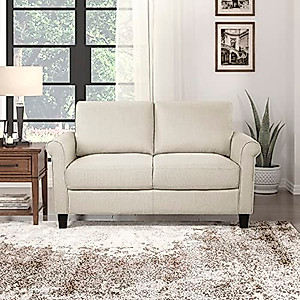 Lexicon Mendota Living Room Loveseat, Beige