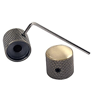 ERINGOGO 4 Pcs Electric Guitar Replacement Parts Electric Guitar Knobs Dome Knobs Knob Volume Tone Dome Tone Control Knobs Guitar Screw Knob Guitar Parts Earth Tones To Rotate Wrench