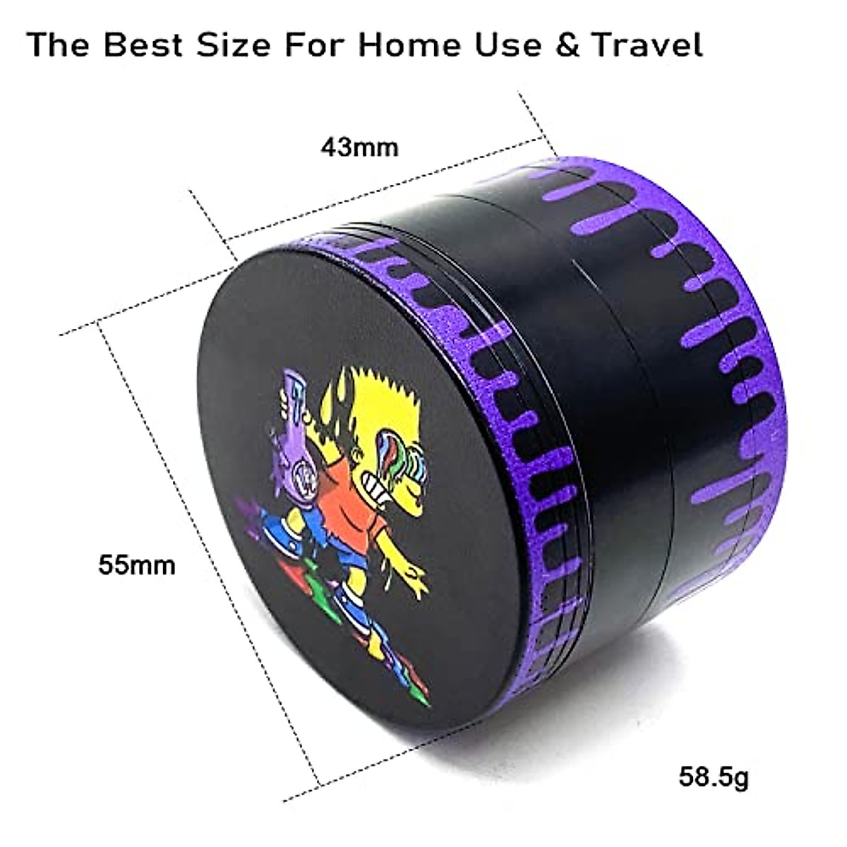 OEOCXY Spice Grinder Pepper Mill Herb Grinder 2.5