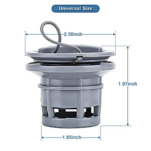 Yosoo Health Gear Inflatable Boat Valve, Boat Air Valve with Double Seal Leak, Boat Gas Valve Replacement, PVC Boat Valve for Inflatable Boats River Rafts and Kayaks (Gray)