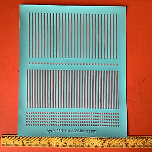 CreateAlong Syn's #14 Stripes and Dots Geometric Silkscreen for Crafting Polymer Clay + Mixed Media