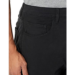 Amazon Essentials Men's Athletic-Fit 5-Pocket Comfort Stretch Chino Pant (Previously Goodthreads), Black, 34W x 33L