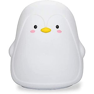 Penguin LED Night Light, Cute Nursery Color Changing Night Light with Tap Control, USB Rechargeable Portable Squishy Silicone Soft Lamp Gifts Bedroom