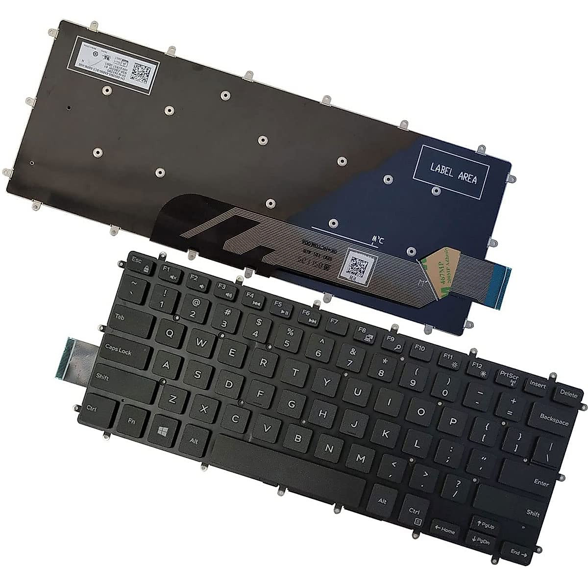 Laptop Replacement Keyboard Compatible for Dell Inspiron 13 5368 5378 5578 5370 5379 5369 5579 7370 7373 7375 7368 7378 US Layout No Backlit