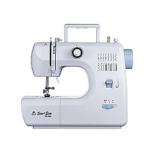 Michley Professional Desktop Sewing Machine SS-700+, 16 Built-in Stitch Patterns, 13.5-inches by 5.8-inches by 11.5-inches, White