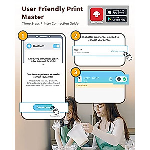 Phomemo Label Maker Machine with Tape D30 Label Makers Portable Bluetooth Mini Labeler,Phone Support,Easy to Use,for Android iOS,Gift for Women Men,Organization Decoration(USB Rechargeable)-Turquoise