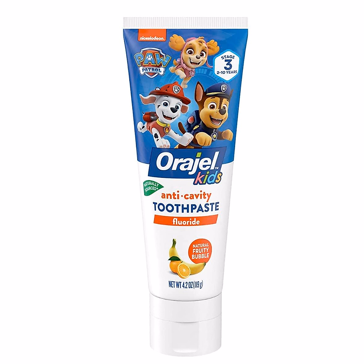 BCE Trends Paw Patrol Electric Toothbrush & Toothpaste 4.2 Oz (Chase, Blue, Battery Powered, Kids, Dog Theme)