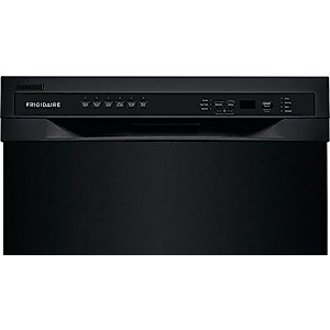 Frigidaire FFBD2420UB 24" Full Console Dishwasher with Stainless Steel Drum 12 Place Settings 6 Wash Cycles and Heated Drying System in Black