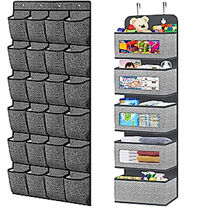 homyfort Over the Door Hanging Organizer storage with 5 Big Pockets