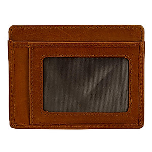 FINELAER Leather Slim Front pocket Wallets For Women
