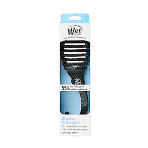 Wet Brush Hair Brush Shower Detangler - Black Glitter - Shower Hair Brush With Ultra-soft IntelliFlex Bristles - Glide Through Tangles With Ease For All Hair Types - For Women, Men, Wet And Dry Hair