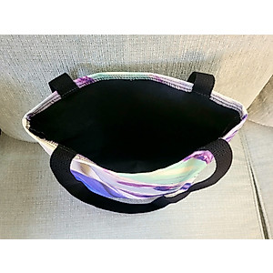 IZI POD Personalized Dachshund with Sunflower Tote Bag - Custom Tote Bags with Name, Gift for Dog Mom, Women Bag Shoulder, Canvas Tote Grocery, Gift for Dog Lover, Girl Shopping Handbag