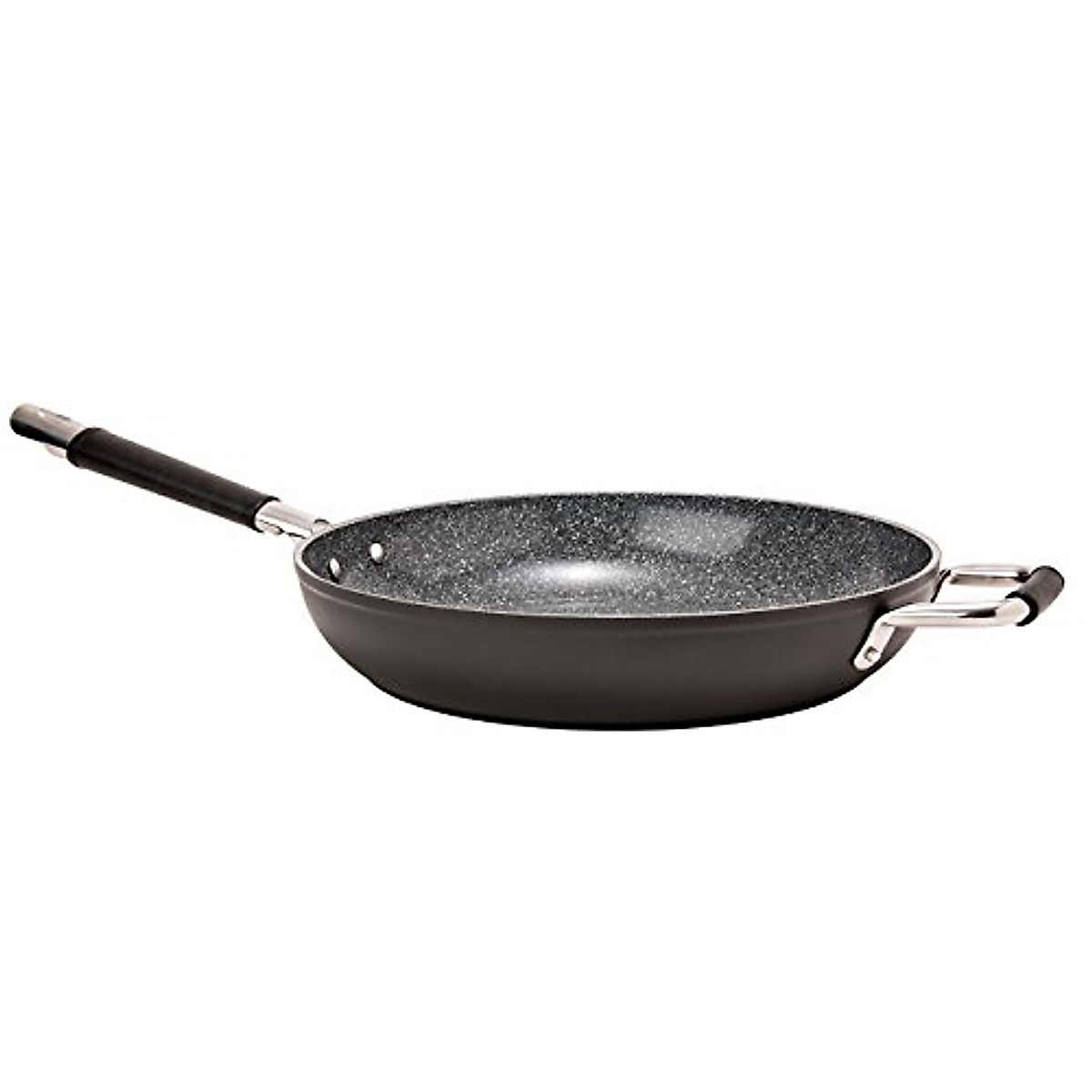 DaTerra Cucina Professional 13 Inch Nonstick Frying Pan | Italian Made Ceramic Nonstick Pan Sauté Pan, Chefs Pan, Non Stick Skillet Pan for Cooking, Sizzling, Searing, Baking and More