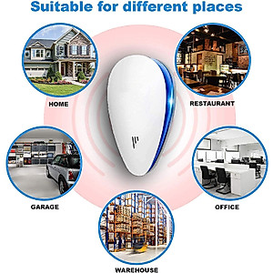 Ultrasonic Pest Repellent(6 Pack), 2023 Newest Electronic Pest Repeller Indoor Plug in Bug Repellent for Pest Control Mosquito, Spider, Mice, Ant, Insects, Roach, Non-Toxic