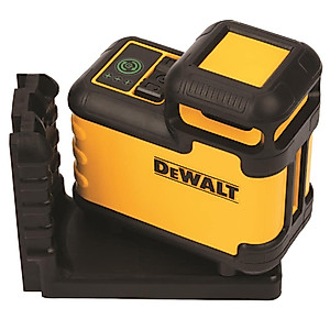 DEWALT Laser Level, Cross Line Laser, 1x360, Green (DW03601CG),Yellow