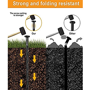 Meboyz 50-Pack Plastic Edging Nails, 8-Inch Paver Edging Spikes, Spiral Nylon Landscape Anchoring Spikes for Paver Edging, Weed Barrier, Artificial Turf & More Weed Barrier, Artificial Turf & More.