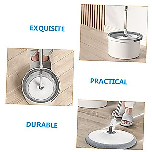 Hemoton Disc Mop Microfiber Cleaner Window Glass Cleaner Household Cleaner Floor Wet Mop Bucket Floor Mop Cleaning Mop Replacement Heads Dust Mop for Floor Cleaning Mop for Hardwood Glass