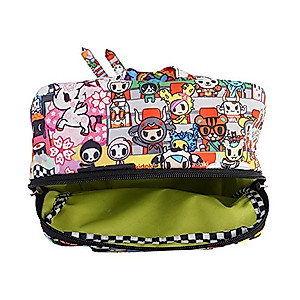 JuJuBe | MiniBe Lightweight School Backpack, Travel-Friendly, Organization Pockets | Kids or Adults | Tokidoki | Sushi Cars