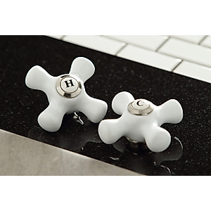 Kingston Brass KS1148PX Heritage Bridge Kitchen Faucet, 8-3/4", Brushed Nickel