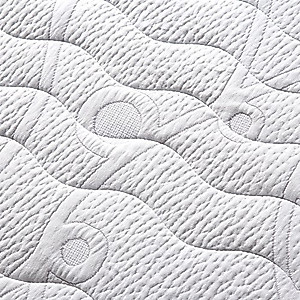 SLEEPLACE 10 Inch Encased Coil Hybrid Spring Mattress OM02 (Twin)