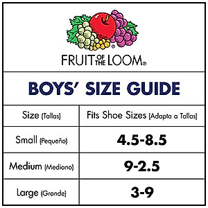 Fruit of the Loom Boys Dual Defense Cushion Comfort Ankle Socks 10 Pack, Black, Boys' Shoe Size: 6-7.5, Count 10 pair(Pack of 1)