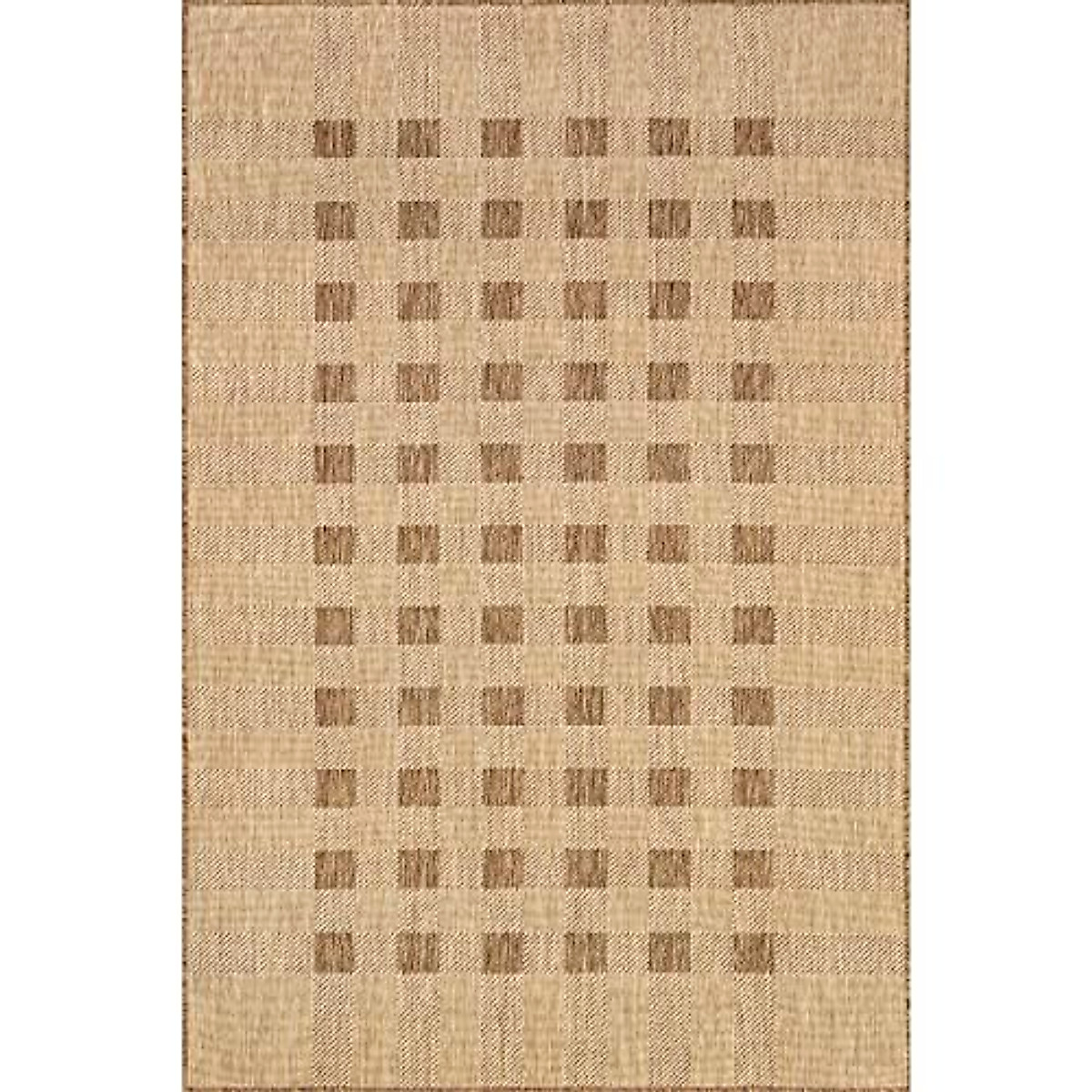 nuLOOM Sandee Casual Plaid Indoor/Outdoor Area Rug, 8' x 10', Beige