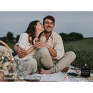 Mothers Day Gifts for Him Men-Anniversary Romantic Gifts for Men Husband Boyfriend Fiance, Valentines Day Wedding Thanksgiving Christmas Birthday Gifts for Him, Birthday Candle Gifts for Men (Black)