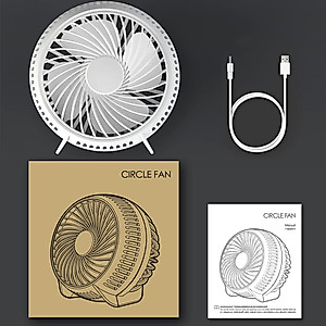 Desk Fan, 4.7 inch 3 Speeds Small Mini Quiet USB Desktop Table Cooling Fan for Office Home (Pink)