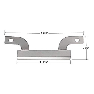 Adviace 7 9/16 inch Grill Carryover Crossover Tubes for Brinkmann Grill Replacement Parts 810-2410-S, 810-4580-S, Stainless Steel Crossover Channels for Brinkmann, Members Mark Grill (3-Pack)