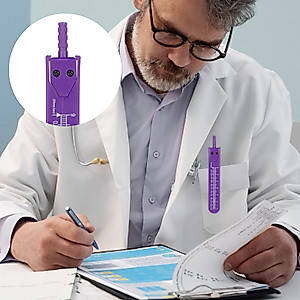 EKG Caliper ECG Caliper Electrocardiogram Divider for Nursing，Electrocardiographs Measuring Tool for Doctors, Nurses, Medical Student - Purple