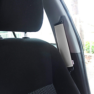 SUNTRADE Car Seat Belt Pad Cover kit,2-Pack Soft Car Safety Seat Belt Strap Shoulder Pad for Adults and Children (Gray)