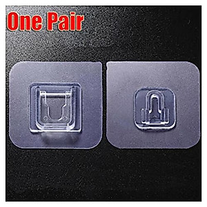 PETSOLA PVC Double-Sided Wall Utility Hooks