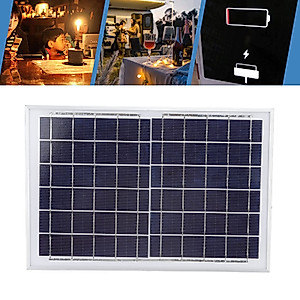 10W 6V Solar Panel Polycrystalline Silicone Solar Panel Charger for Mobile Phones Camping Lights