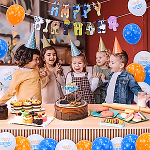 UNICORN ELEMENT Iridescent Birthday Decoration Set - with Iridescent Happy Birthday Banners, Ornaments, Cake Topper, Balloons and Tablecloth for Kids Adult Iridescent Birthday Party Supplies