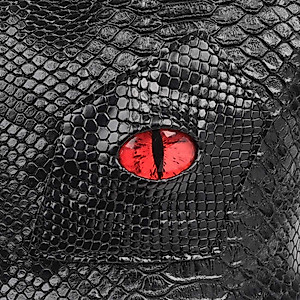 Large Dice Bag with 7 Complete Dice Sets | Black Dragon DND Dice Bag and 49 Polyhedral Dice | Green Satin Interior Lining | Man-Handles 150+ Dice