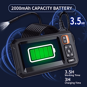 Daxiongmao Borescope, Endoscope Camera with Light, IP67 Waterproof Endoscope, 1080P HD Inspection Camera, Borescope Camera with Light, Snake Camera, 16.5ft Endoscope Camera, Gadgets for Men (4.3”)