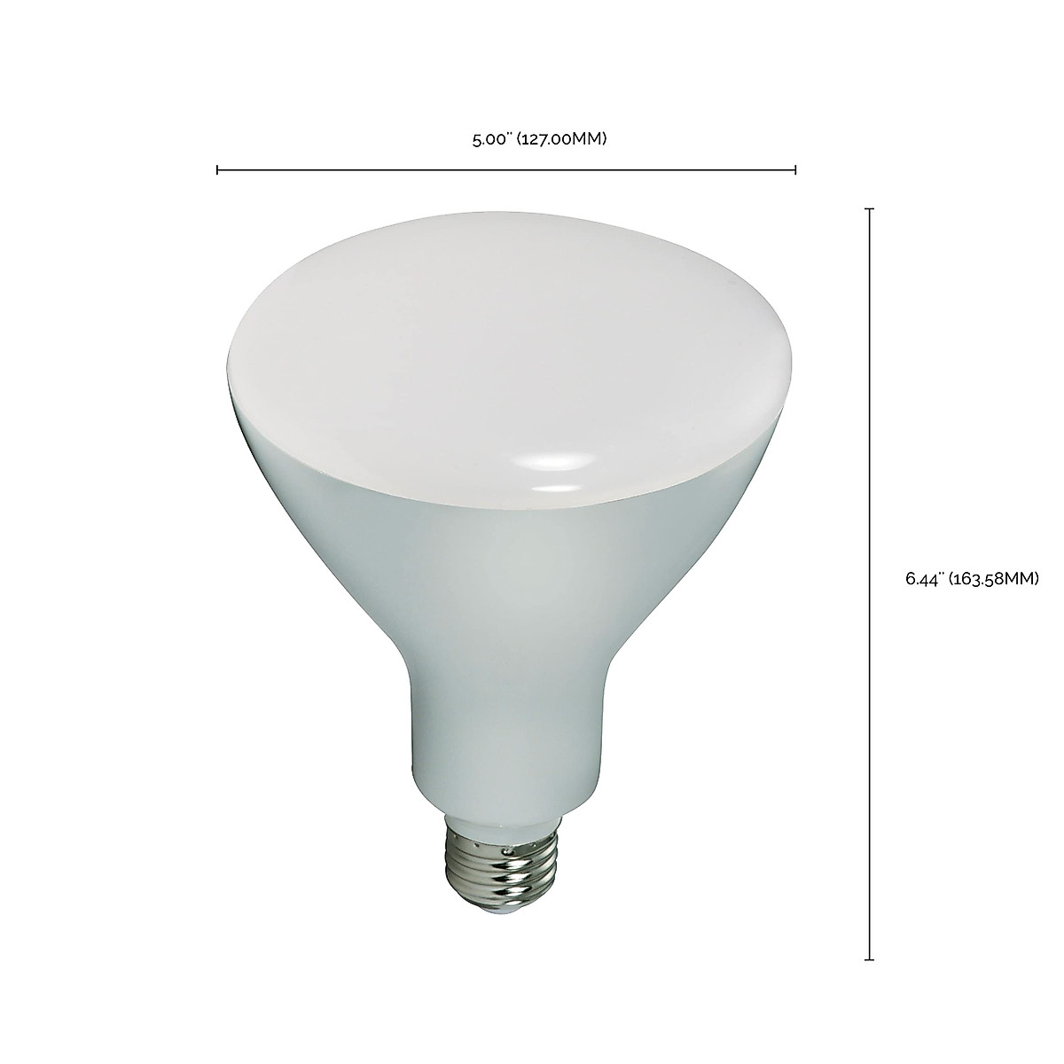 Satco S9635, 11.5 Watt, 3000K, 103 Deg. Beam Angle, Medium Base, 120 Volt, Dimmable, LED BR40 Bulb