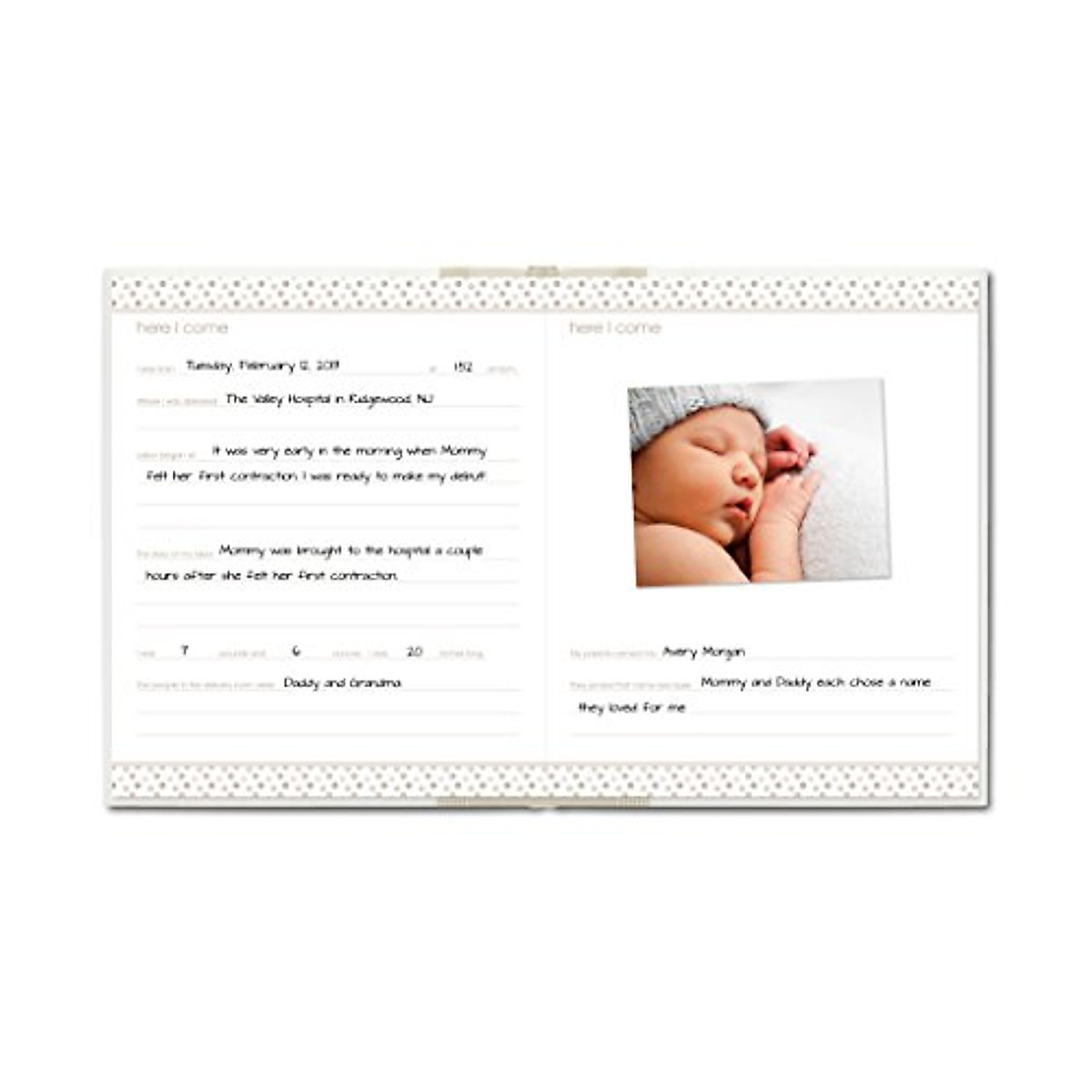 Pearhead First 5 Years Baby Memory Book With Clean-Touch Baby Safe Ink Pad To Make Baby’s Hand Or Footprint Included, Gender Neutral Registry Gift, Ivory Classic