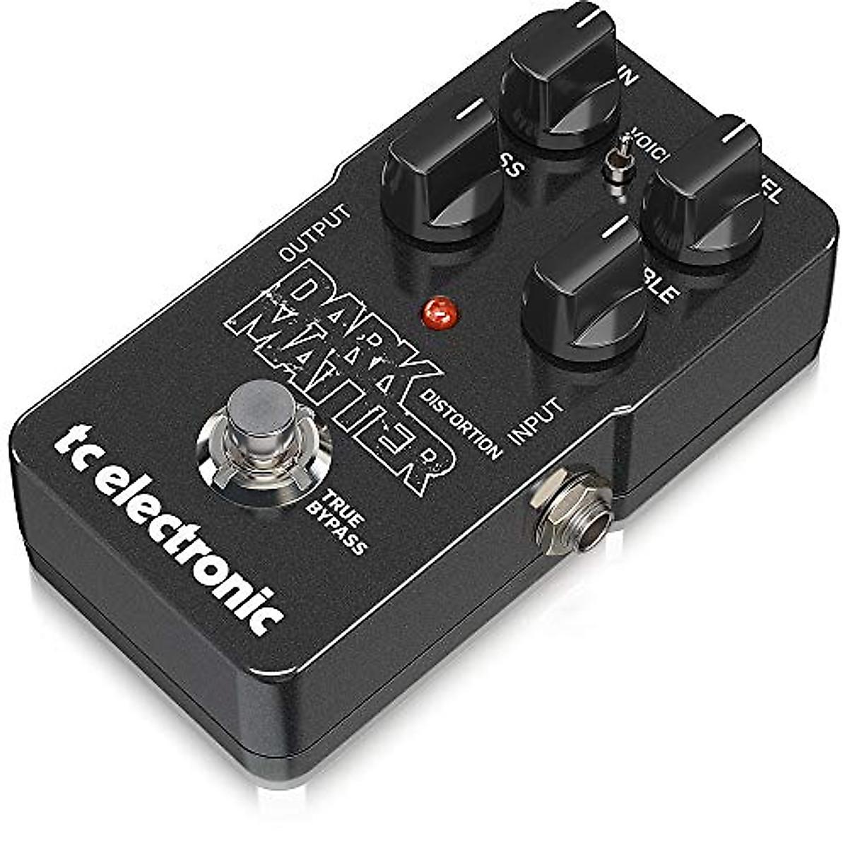TC Electronic DARK MATTER DISTORTION Phenomenal Distortion Pedal with Extreme Dynamic Range, Two-Band EQ and Voicing Switch