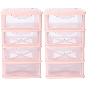 Alipis Mini Fridge 2pcs Dresser Shelf Duty Shoes Storing Stackable Makeup Layers, Four- Office~ Kids Craft with Sewing Multilayer Office Holder Clo Crafts, Small Cube Accessories Shoe Organizer