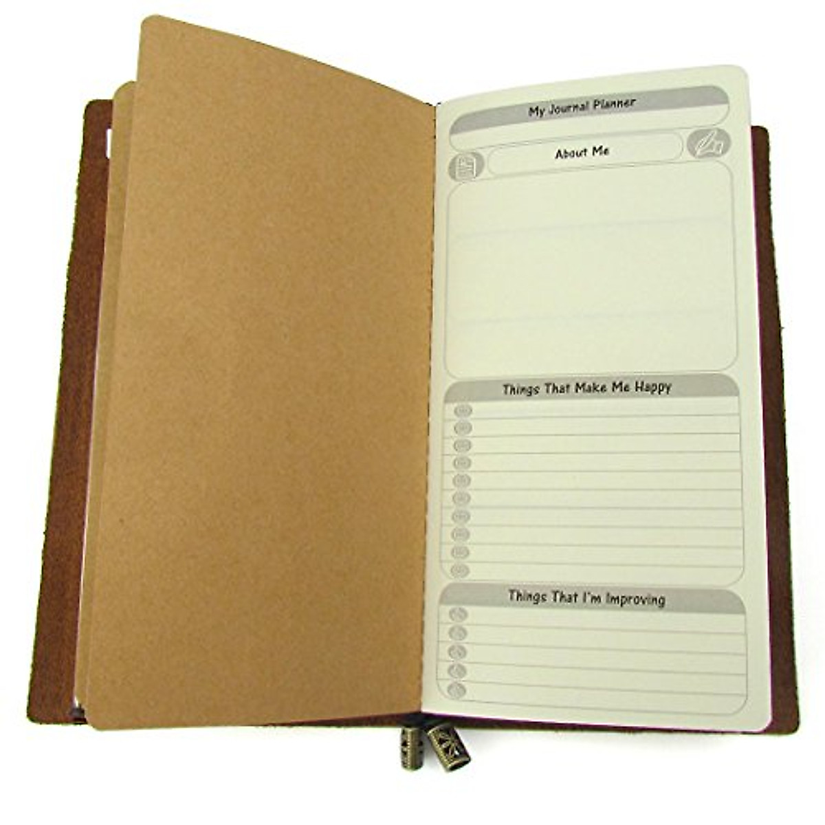 Travelers Notebook Inserts - 2 Pack, 26 Weeks Per Book, Free Diary Weekly Planner Refills with 6 Monthly Summary, to Do List Calendar for Standard Regular TN Journal Size 8.5" x 4.75" (21 x 11 cm)