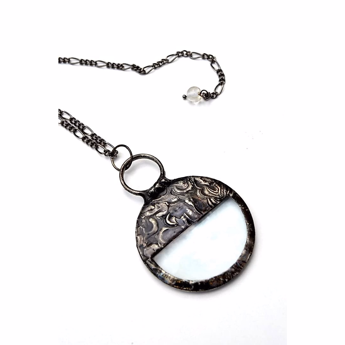 Magnifying Glass Necklace for Women, Steam Punk Goth Unisex Jewelry, Useful Magnifier Jewelry, Gift for Grandmother, Mom, Retiree, Artisan Hand Crafted by Bayou Glass Arts