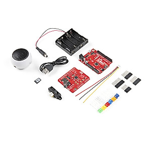 SparkFun Proximity Sensing Kit - Includes SparkFun Redboard Qwiic Infrared Proximity Sensor Hamburger Speaker SparkFun MP3 Shield LED Rainbow Pack 4X AA Battery Holder microSD Card and More