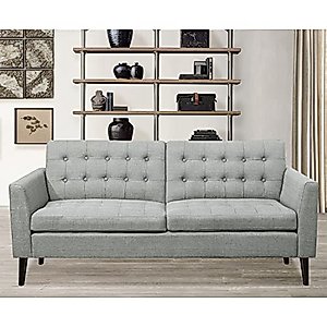 Rosevera CB3 Loveseat Long para Sala Love Seats Furniture Sofa in a Box Small Area Couches for Living Room, Standard, Gray