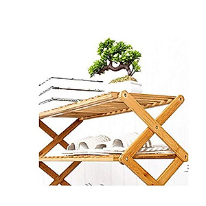 DINGZZ Home 2-Tier Shoe Rack Friendly Fits Shoes Great for Closets, Bedrooms or Doorways