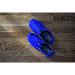 Dearfoams Men's Andy Water Resistant Lightweight Clog Slipper, Ocean Blue, 11-12