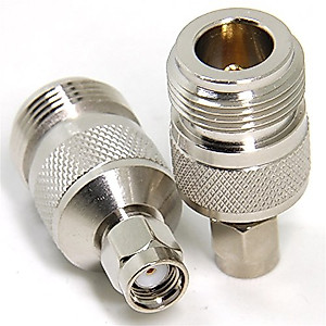 Ancable 2-Pack RP-SMA Reverse Polarity Male to N-Type Female Antenna Cable Adapter Connector for WiFi Antenna/Extender/Transceiver/Repeater/Analyzer/Signal Booster/Radio/Extension Cable