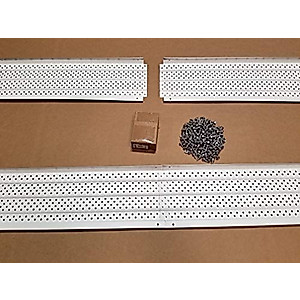 FlexxPoint 30 Year Gutter Cover System, White Commercial 6" Gutter Guards, 102'
